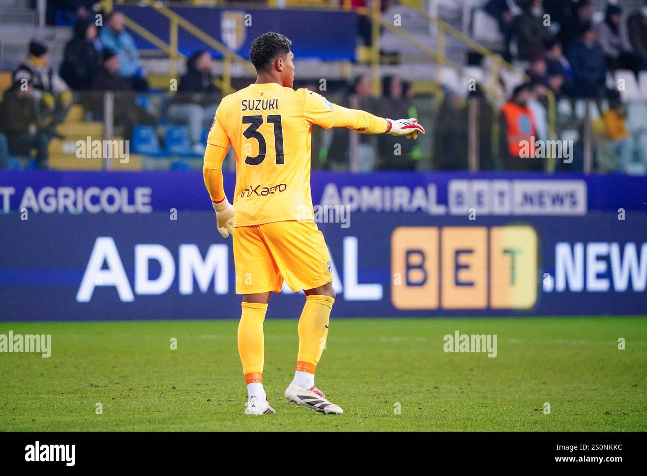 Parma, Italy. 28th Dec 2024. Zion Suzuki (Parma Calcio) during the ...