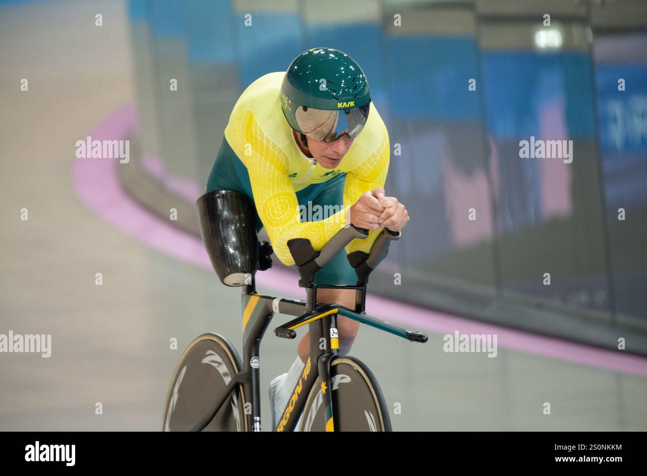 Darren Hicks of Australia during the men's C2 3000 meter Individual ...
