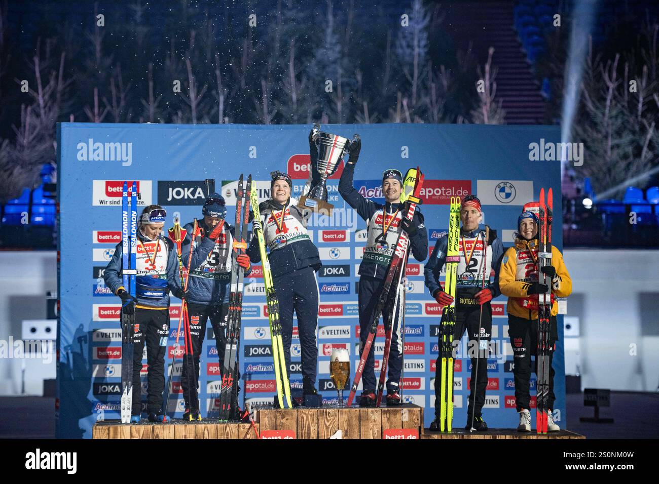 Gelsenkirchen, Germany. 28th Dec, 2024. Winter sports: Biathlon, World ...
