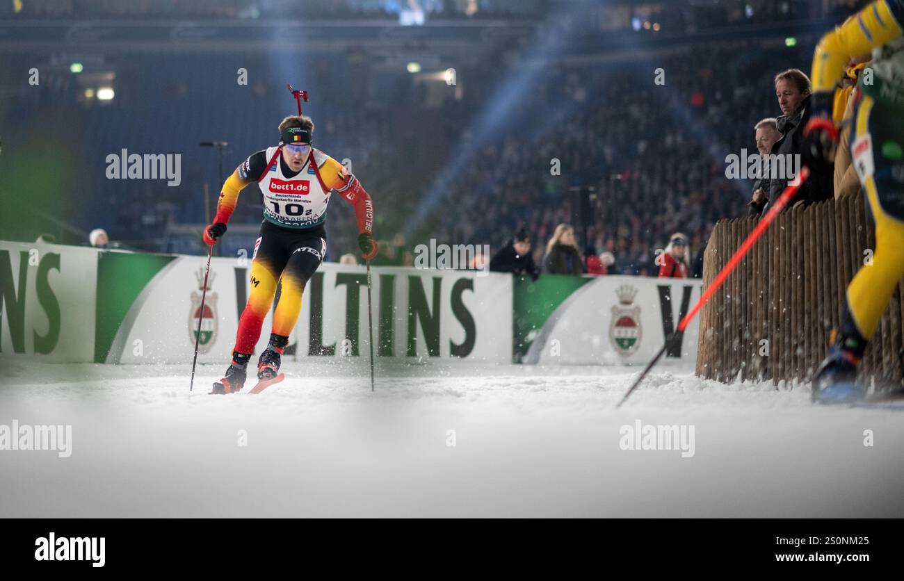 Gelsenkirchen, Germany. 28th Dec, 2024. Winter sports: Biathlon, World Team Challenge, "Biathlon ...