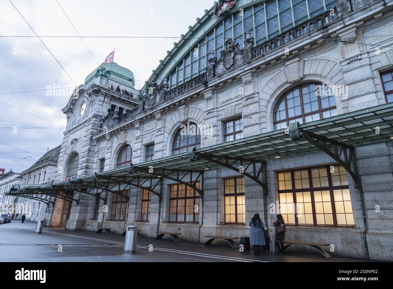 Basel, Switzerland - December 6, 2024: Basel SBB train station ...