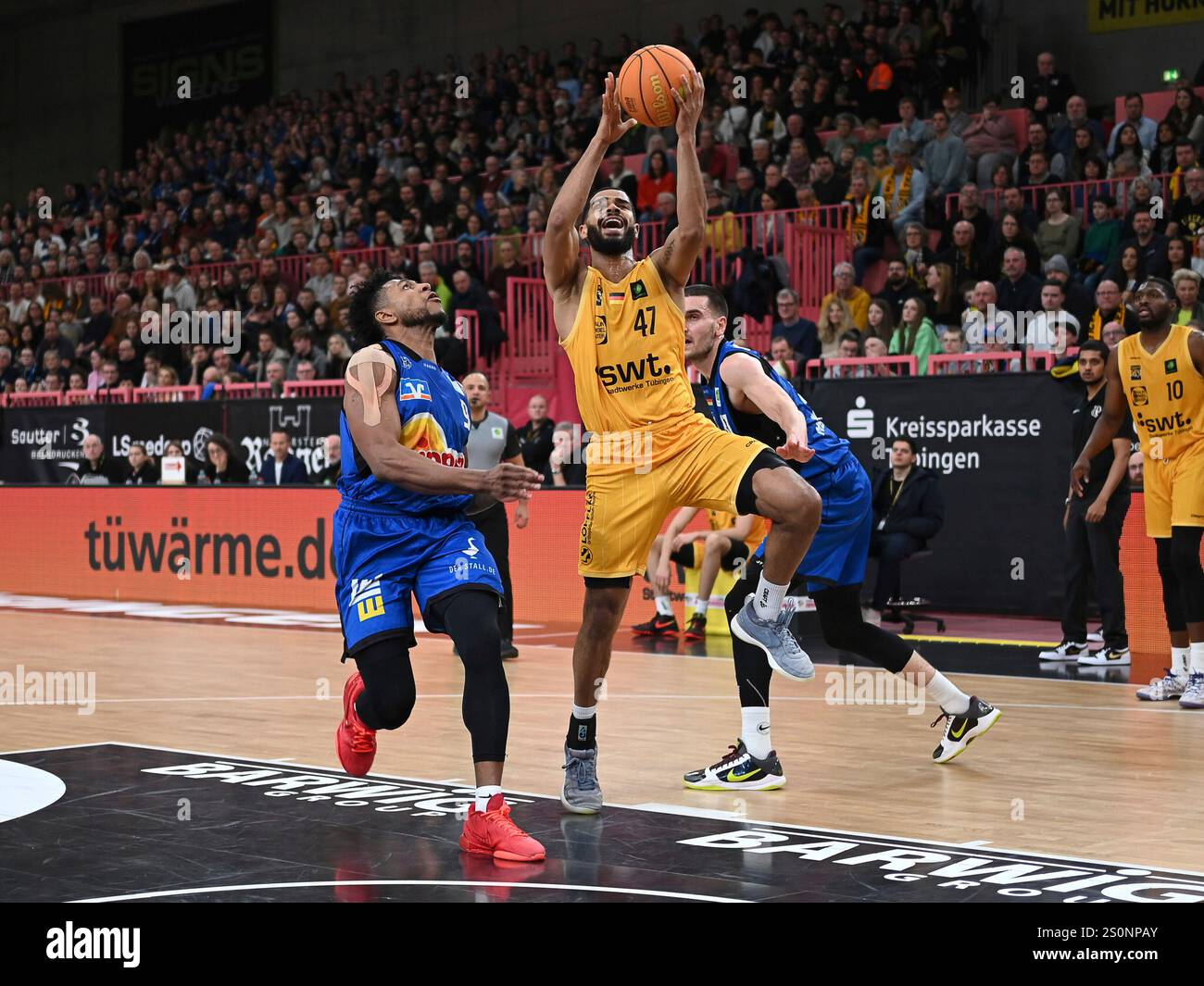 Tuebingen, Deutschland. 28th Dec, 2024. Marvin Heckel (Tigers Tuebingen ...