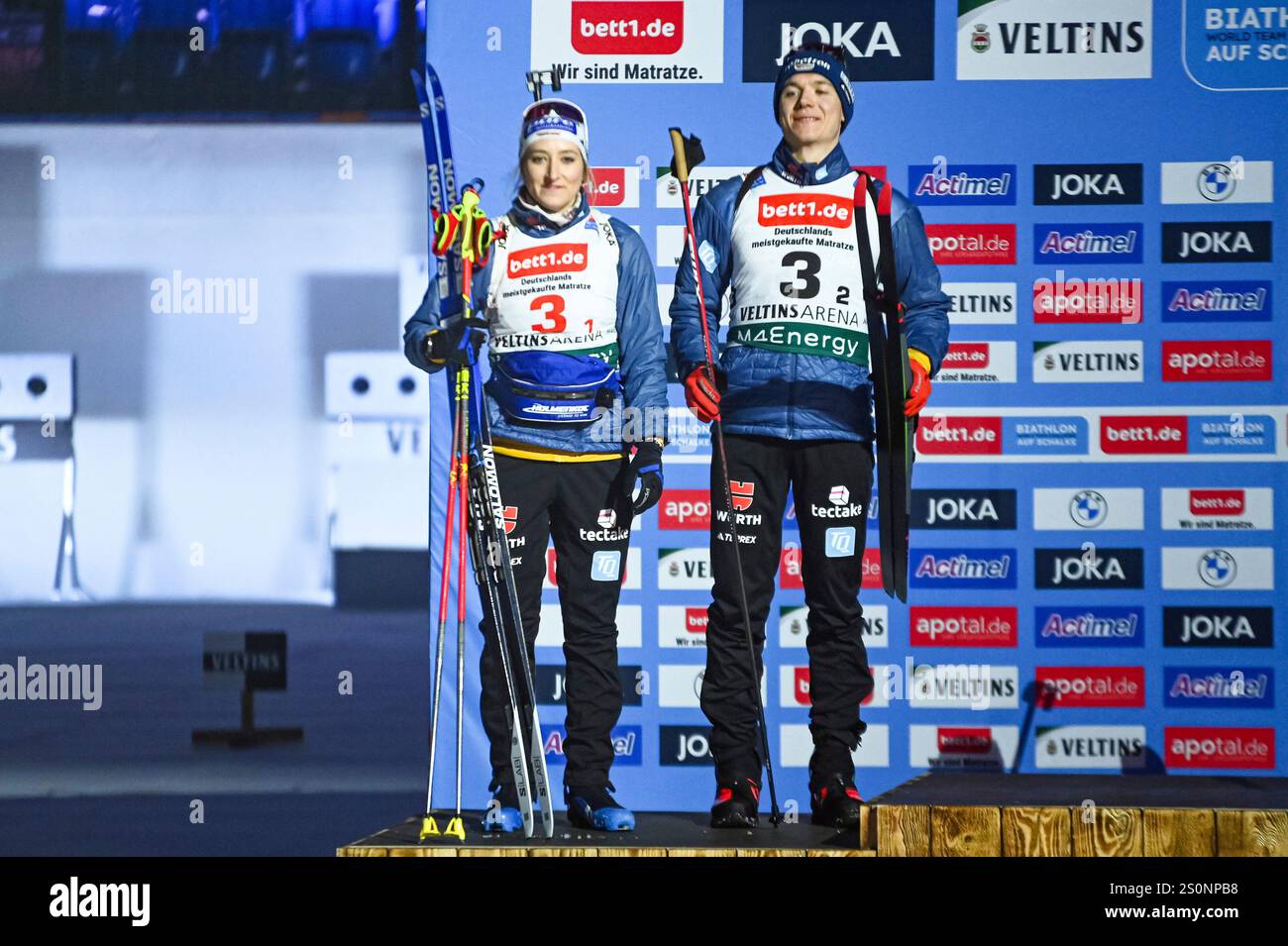 Anna Weidel und Justus Strelow (Deutschland) 2. Platz, Podium ...