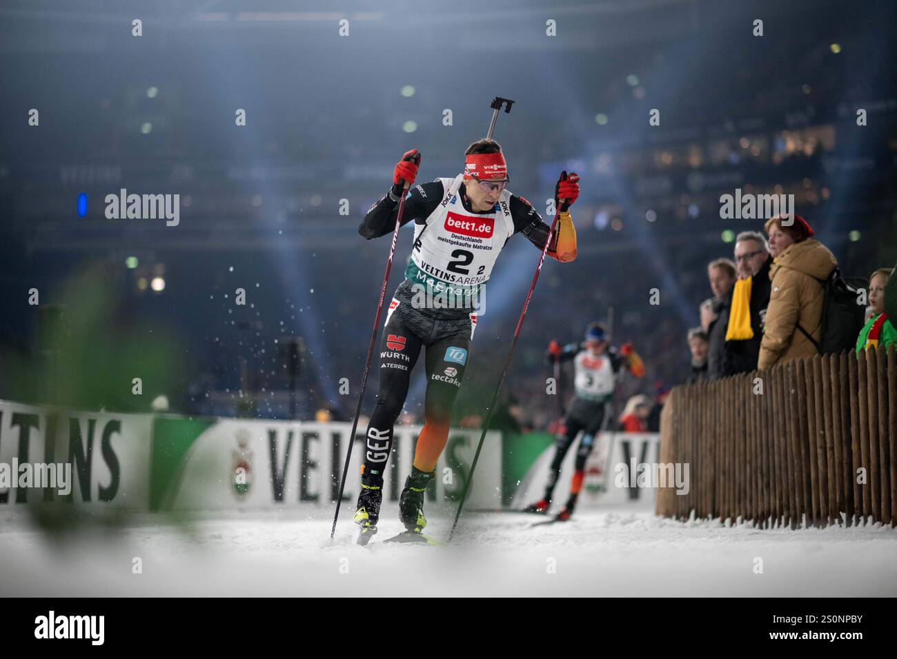 Gelsenkirchen, Germany. 28th Dec, 2024. Winter sports: Biathlon, World ...