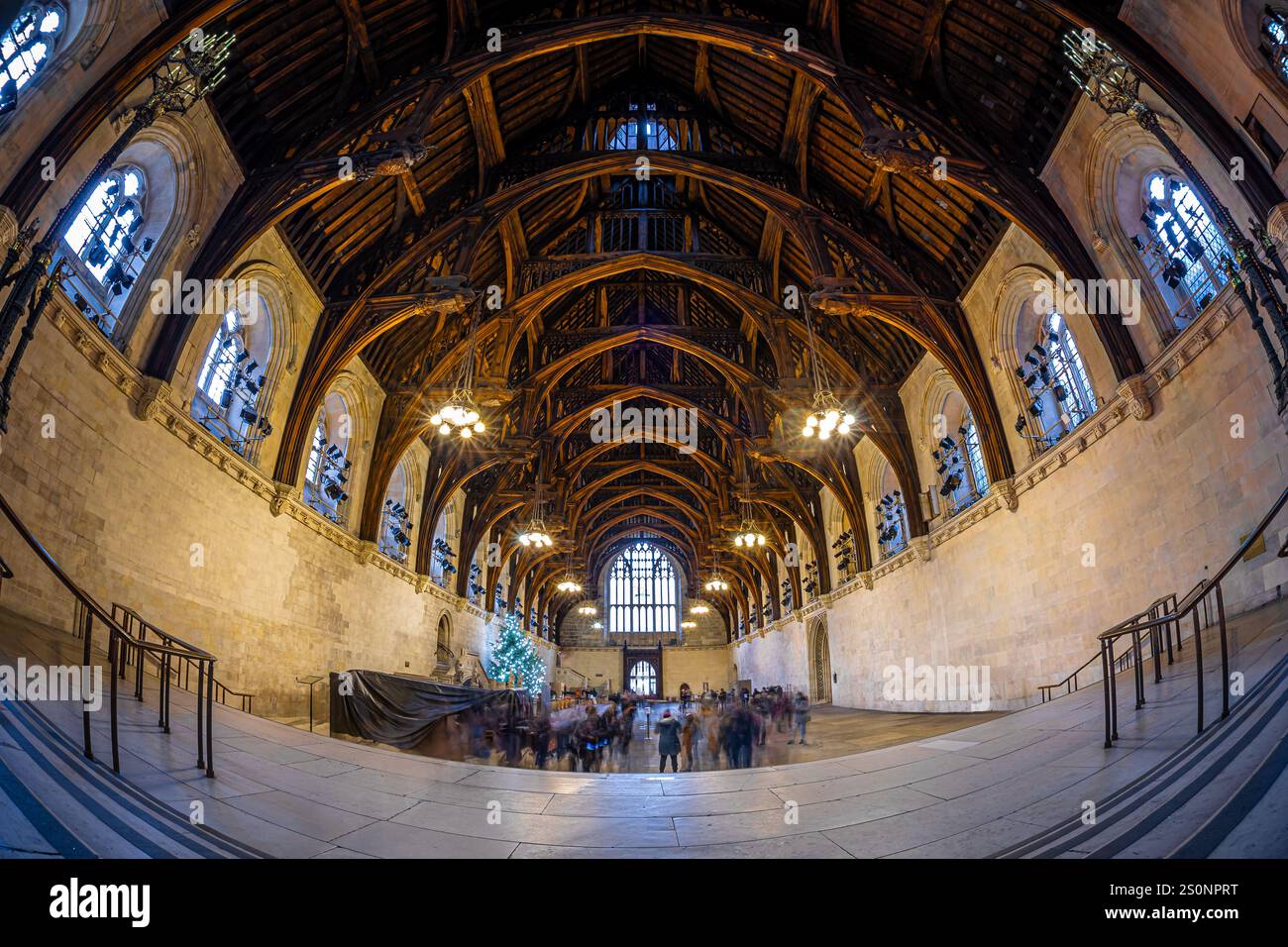 Indoors view of the Westminster Hall, London, UK Stock Photo - Alamy
