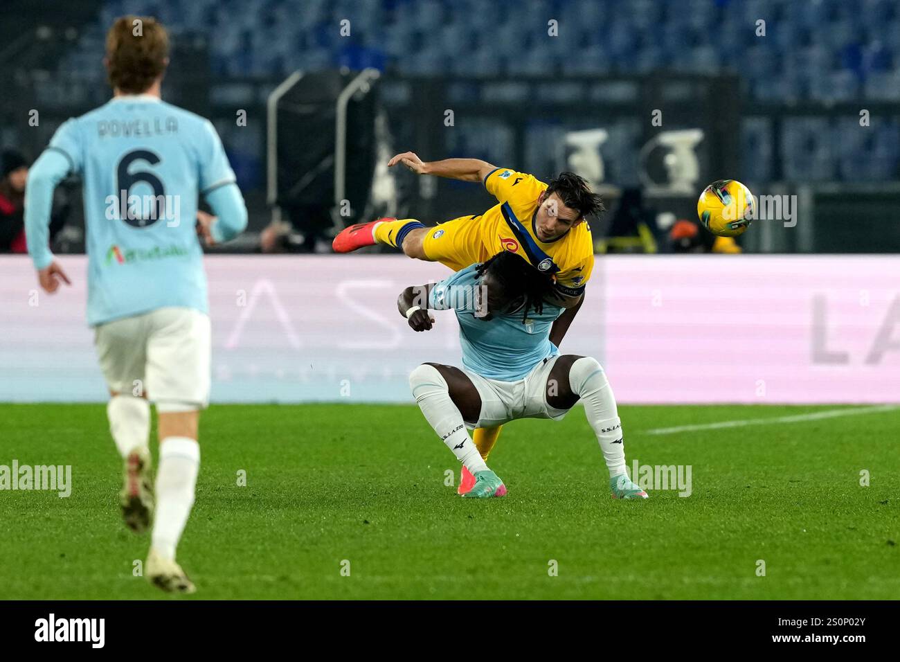 Rome, Italy. 28th Dec, 2024. Loum Tchaouna of SS Lazio and Marten de ...