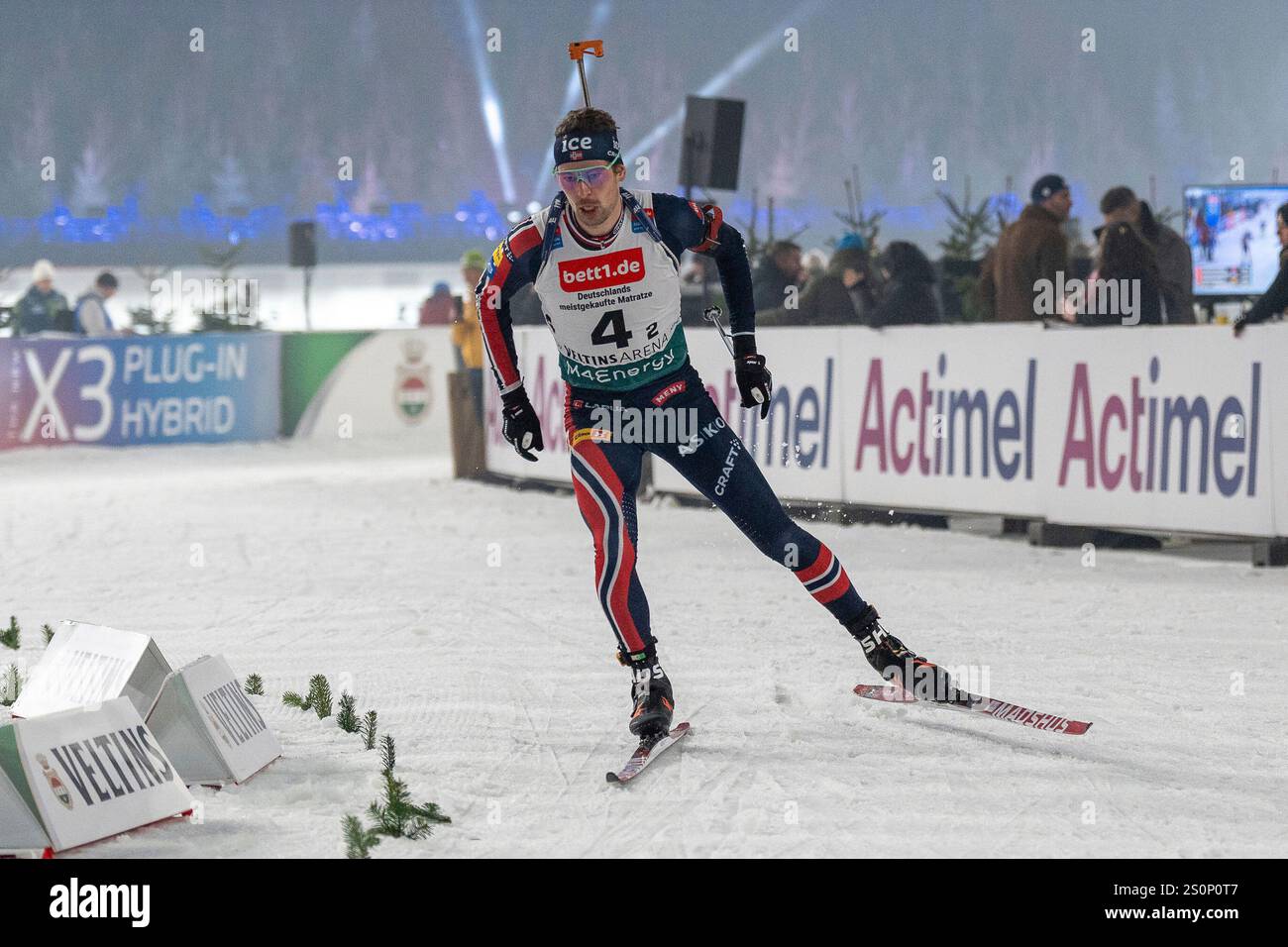 Gelsenkirchen, Deutschland. 28th Dec, 2024. Sturla Holm Laegreid, Team Norwegen, GER bett1.de ...