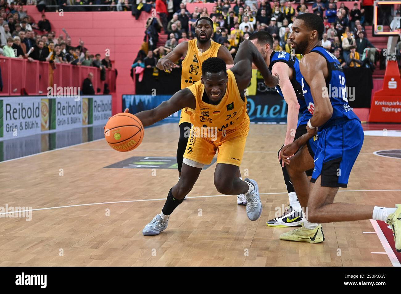 Tuebingen, Deutschland. 28th Dec, 2024. Melkisedek Moreaux (Tigers ...