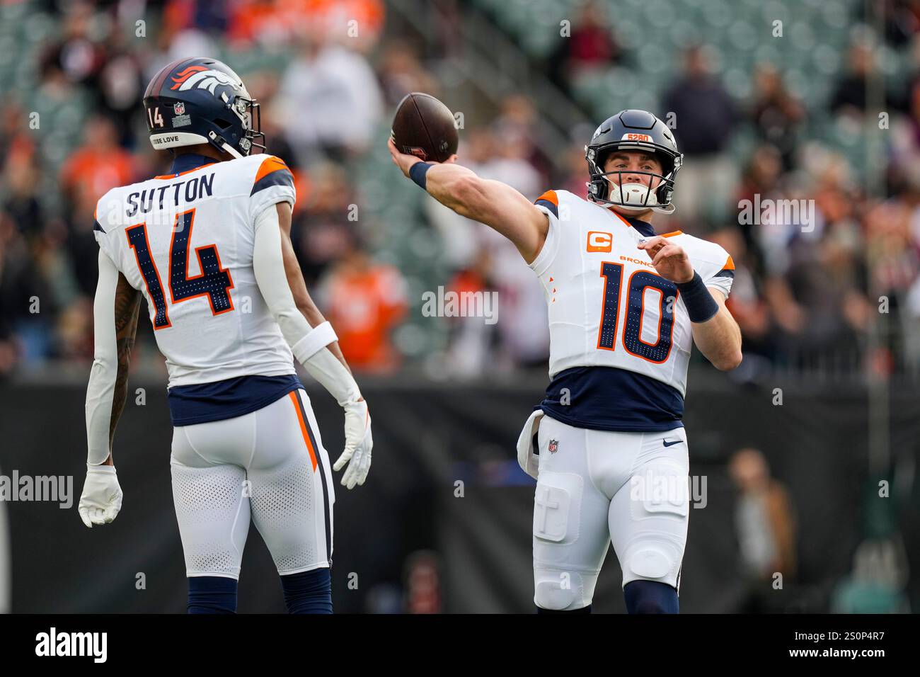 Denver Broncos wide receiver Courtland Sutton (14) watches as ...