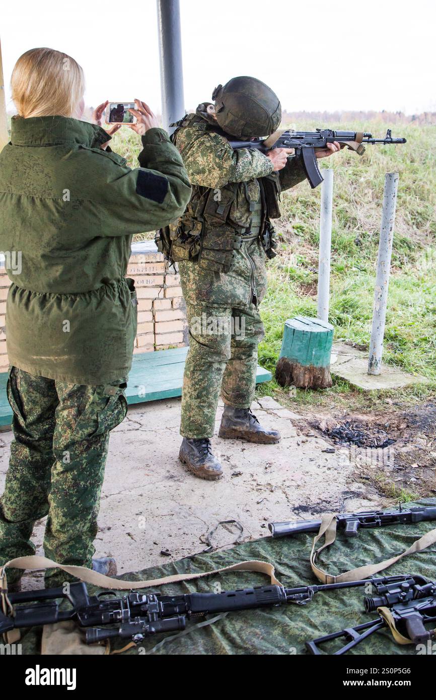 Man shooting at a target. Unformal shooting range . High quality photo ...