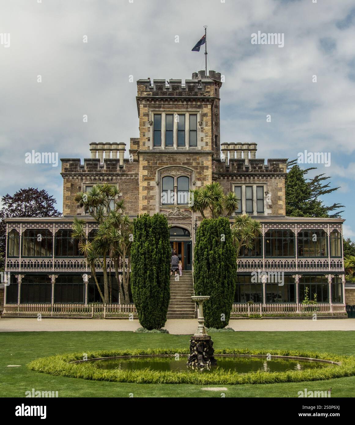 Big garden at Larnach Castle, vintage ancient landmark, Dunedin New ...