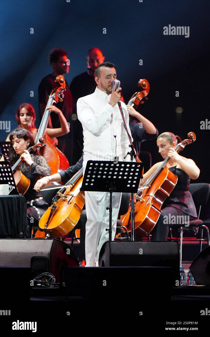 ISTANBUL, TURKIYE - AUGUST 30, 2024: Turkish Singer Cem Adrian Concert ...