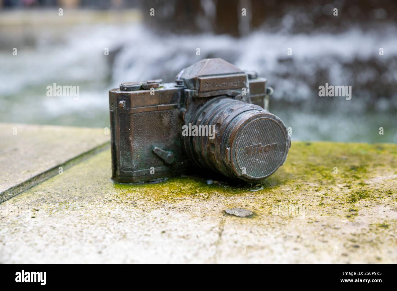 London, UK - March 22, 2024 : Waterfall fountain by Antony Donaldson ...