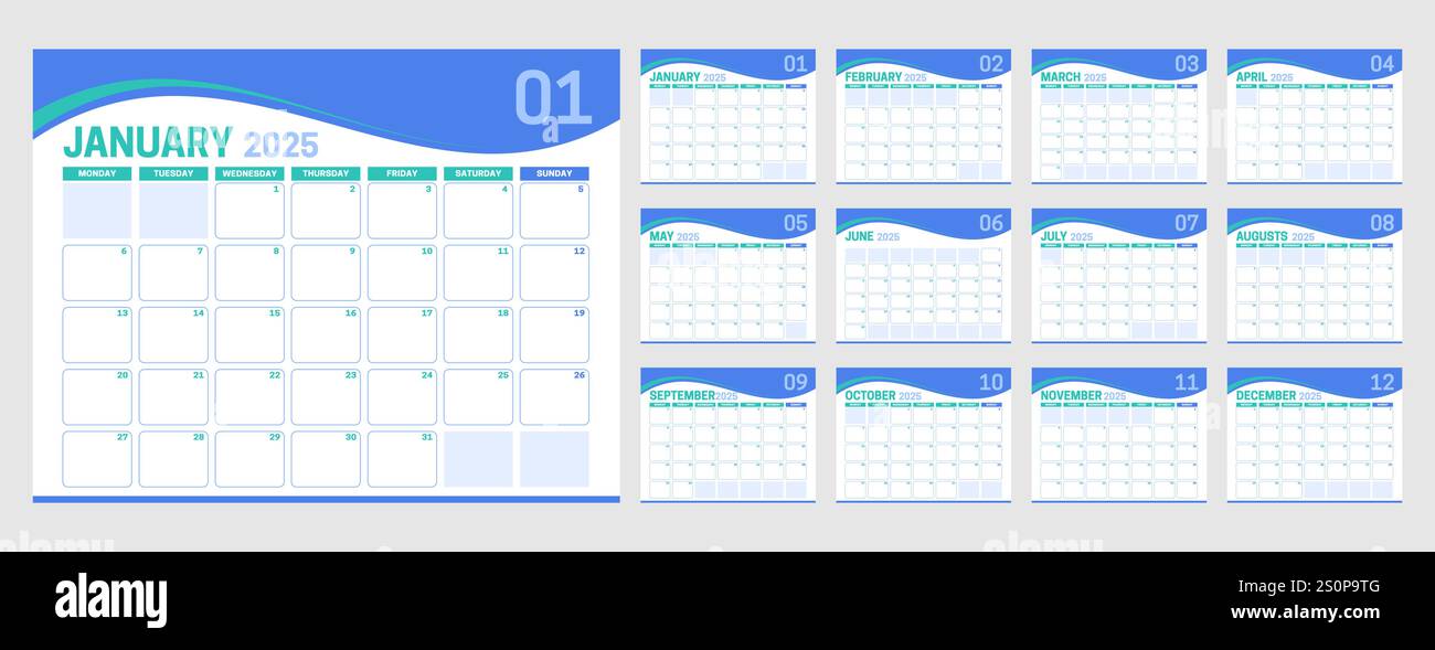 April 2025 simple calendar hi-res stock photography and images - Alamy