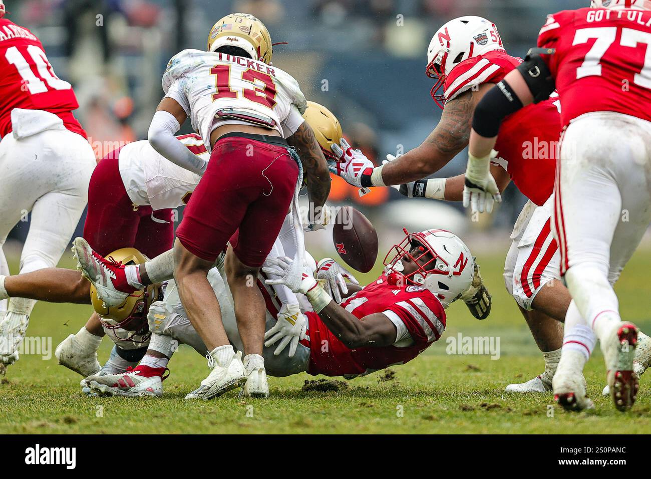 Bronx, New York, USA. 28th Dec, 2024. Nebraska Cornhuskers running back ...