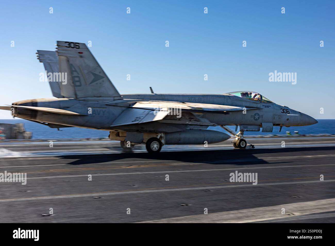 Red Sea, International Waters. 23 December, 2024. A U.S Navy F/A-18E ...
