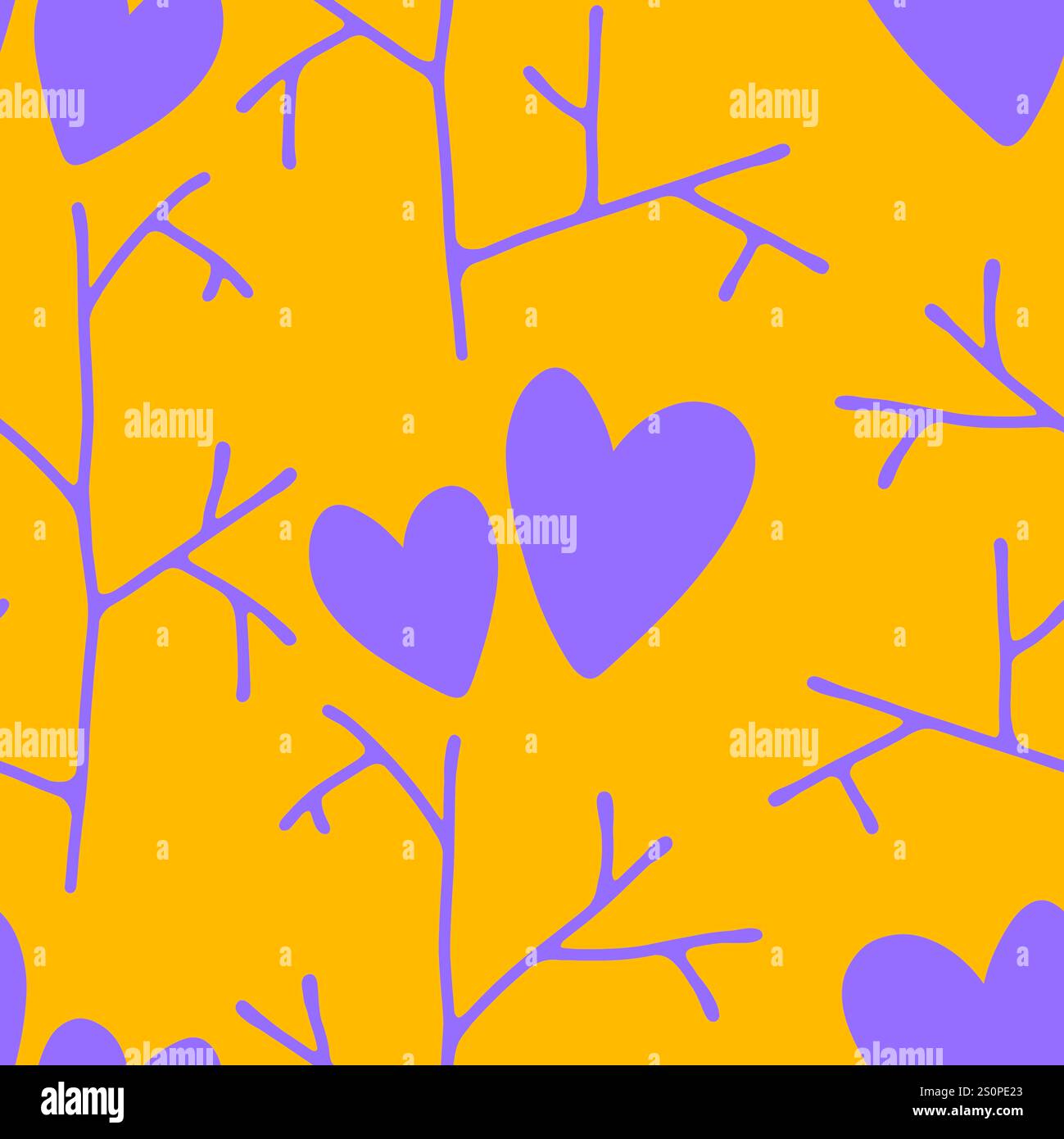 Valentine love hearts seamless 14 February pattern for wrapping paper ...