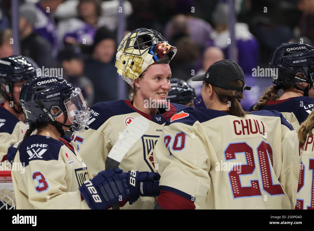 December 28th, 2024: Montreal Victoire goalie Ann-Renee Desbiens (25 ...