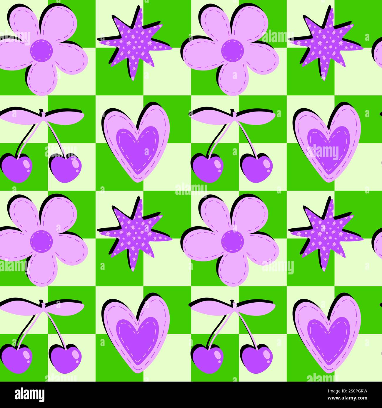 Valentine love hearts seamless 14 February pattern for wrapping paper ...