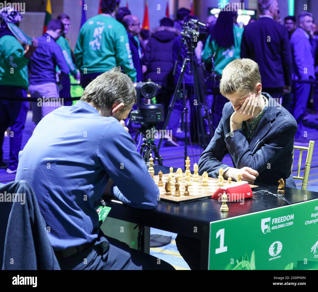 New York, USA. 28th Dec, 2024. FIDE Chess Rapid & Blitz Championship at ...