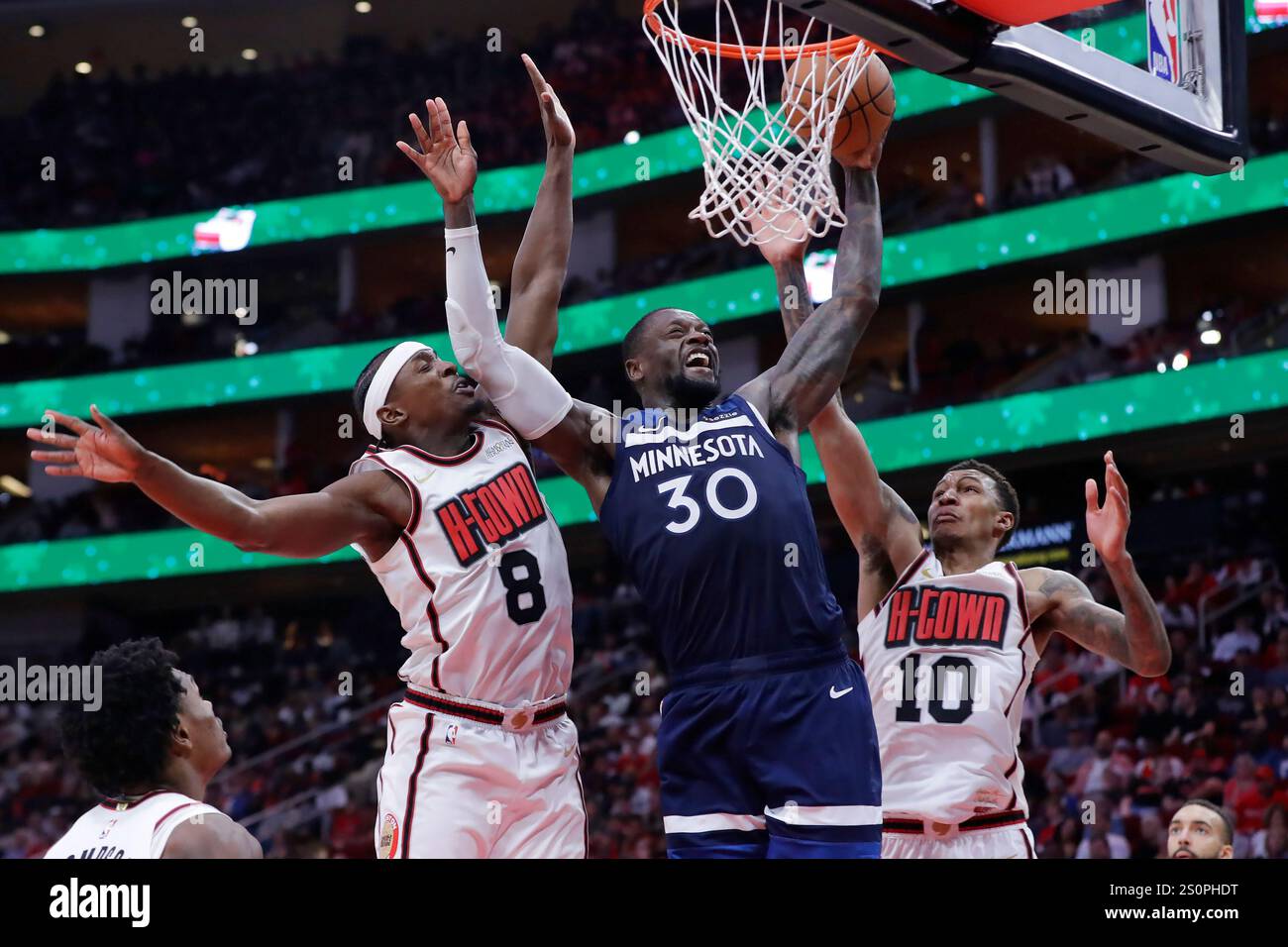 Minnesota Timberwolves forward Julius Randle (30) puts up a shot ...
