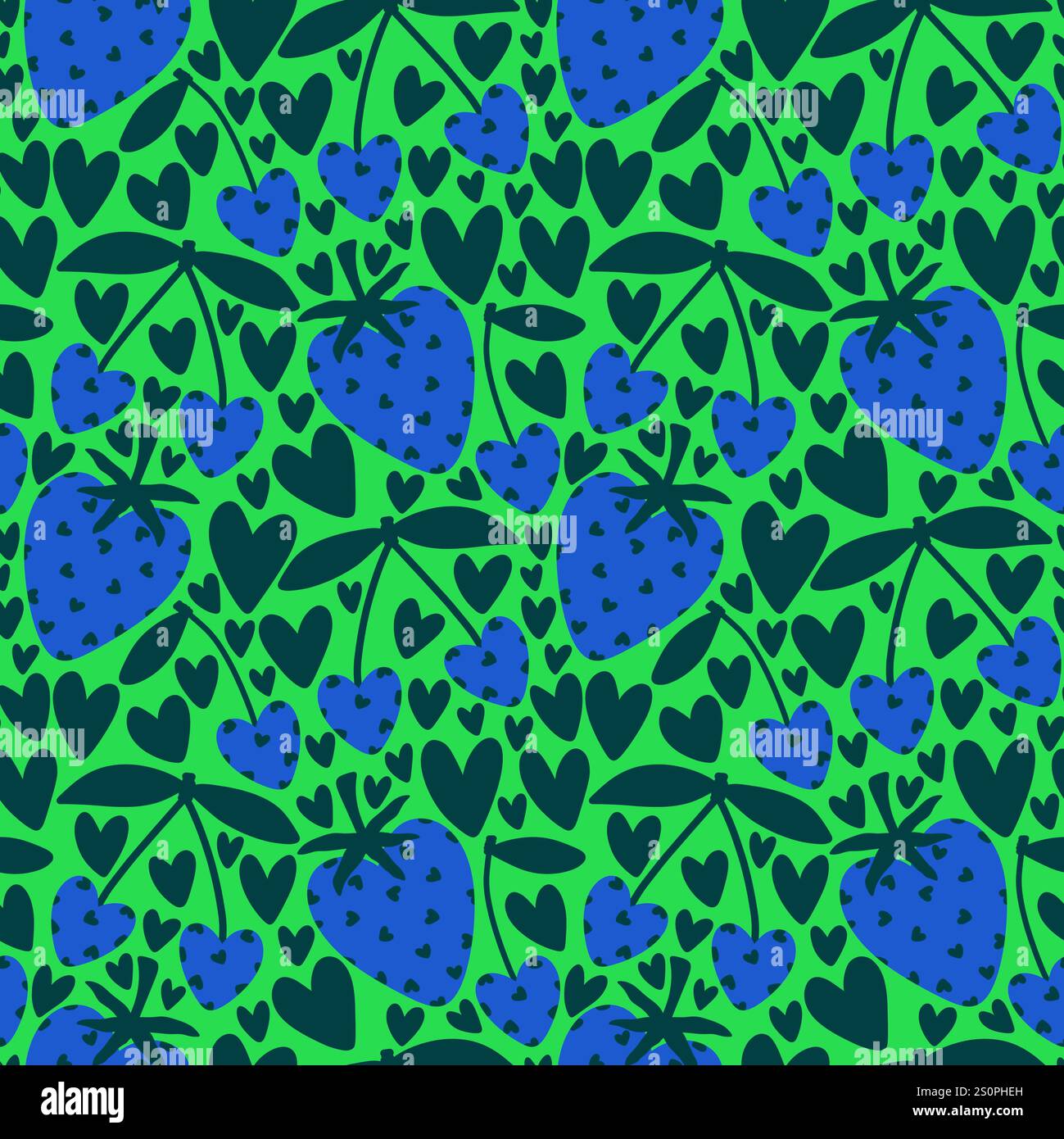 Valentine love hearts seamless 14 February pattern for wrapping paper ...