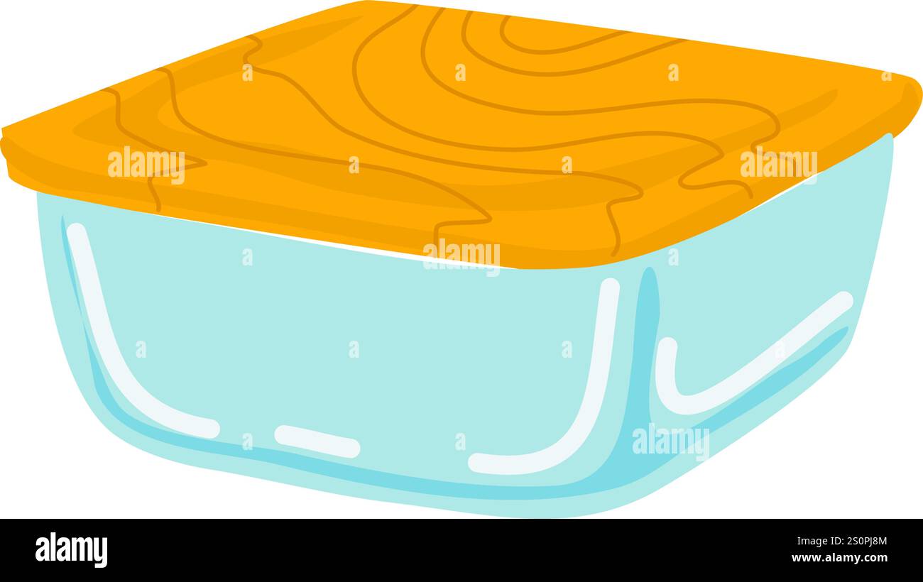 Light blue plastic food container featuring a closed orange lid ...