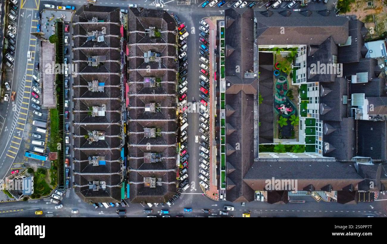 Urban area seen from above Stock Photo - Alamy