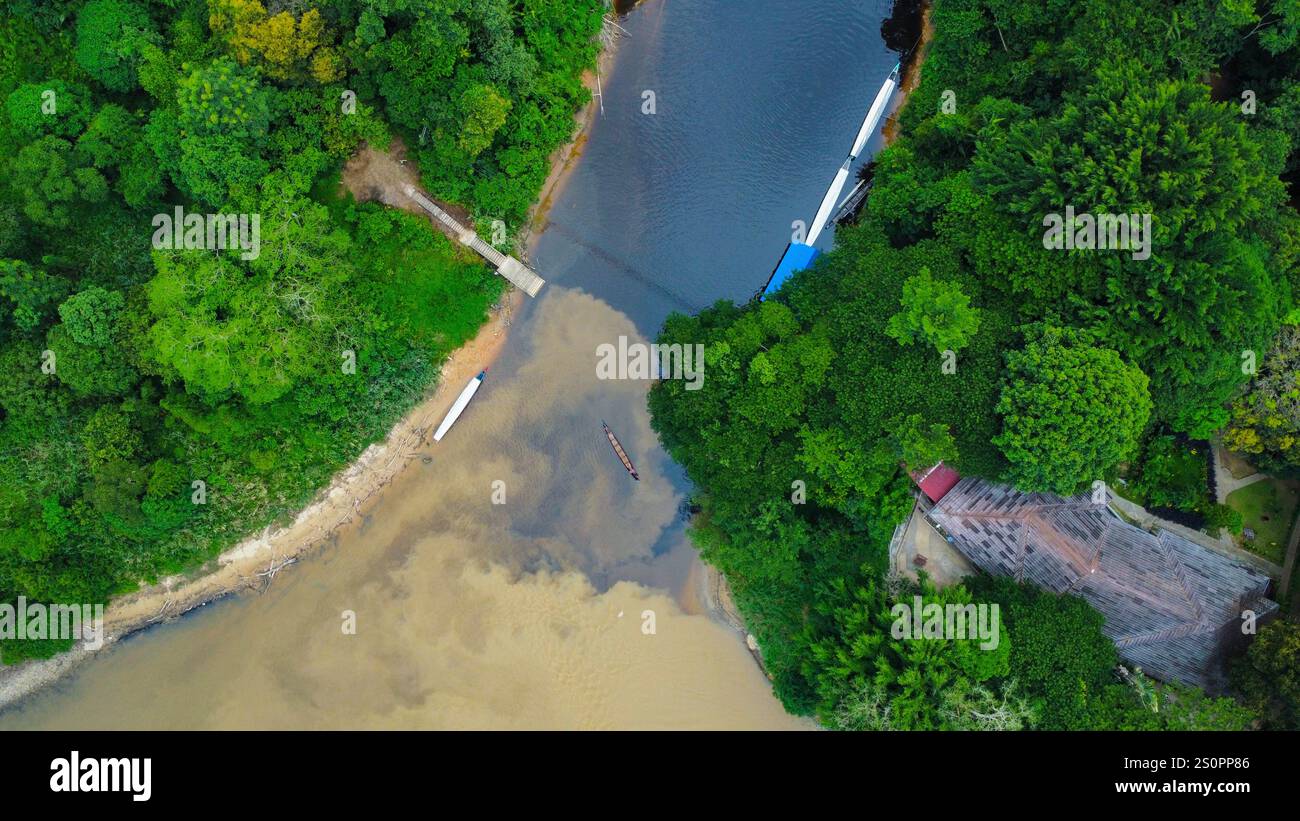 Jungle wilderness from aerial angle hi-res stock photography and images ...