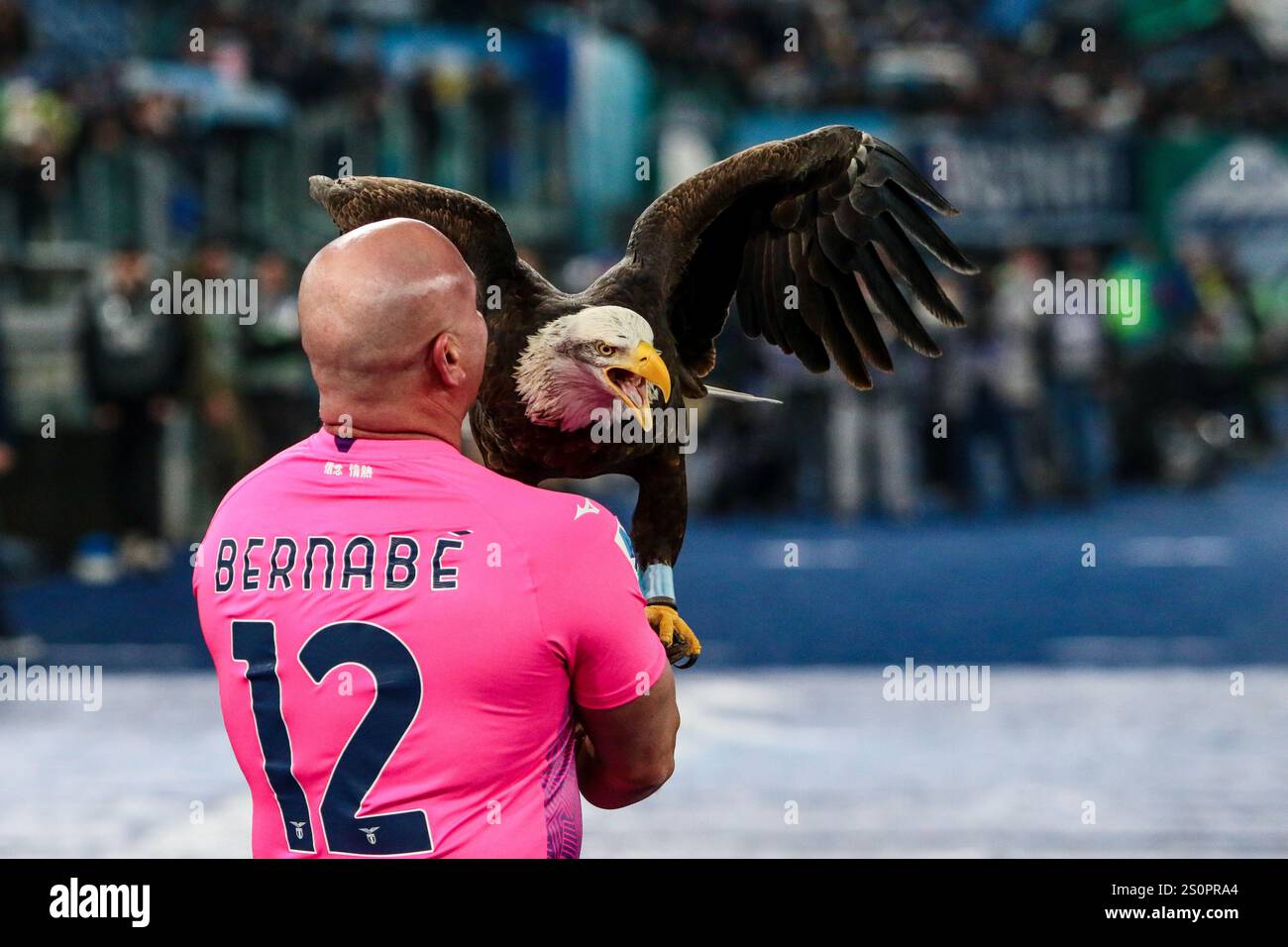 Rome, Italy. 28th Dec, 2024. Olimpia eagle official mascotte of SS ...