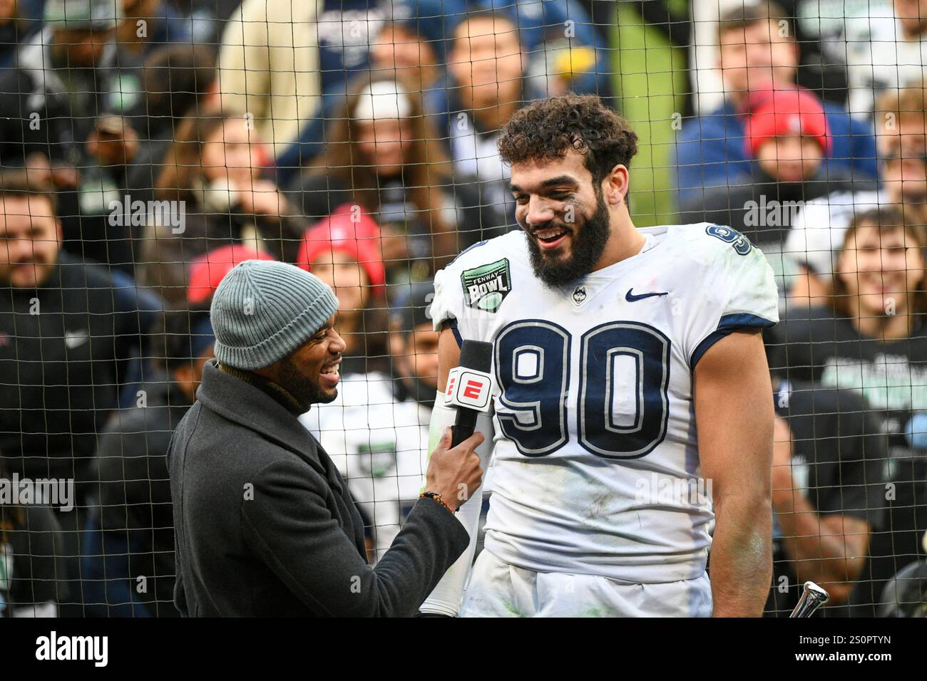 BOSTON, MA - DECEMBER 28: UConn Huskies defensive lineman Pryce Yates ...