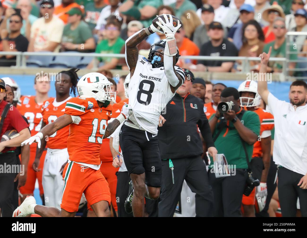Orlando, FL, USA. 28th Dec, 2024. Iowa State's Isaiah Alston (8 ...