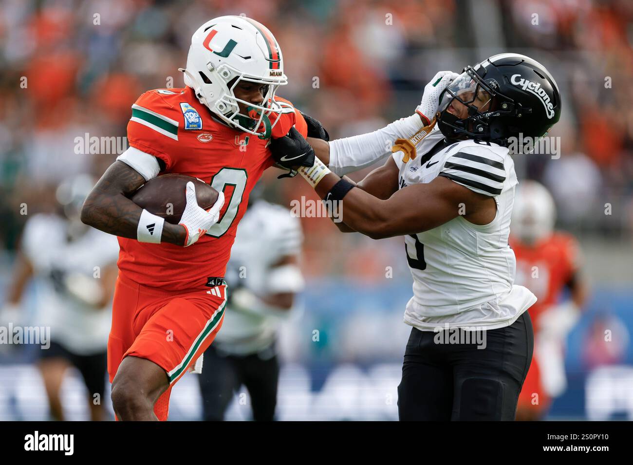 ORLANDO, FL - DECEMBER 28: Miami Hurricanes wide receiver Joshisa ...