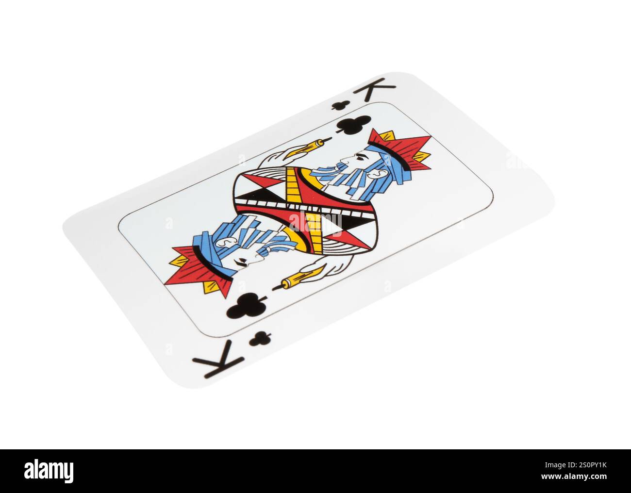 Poker game. One playing card isolated on white Stock Photo - Alamy