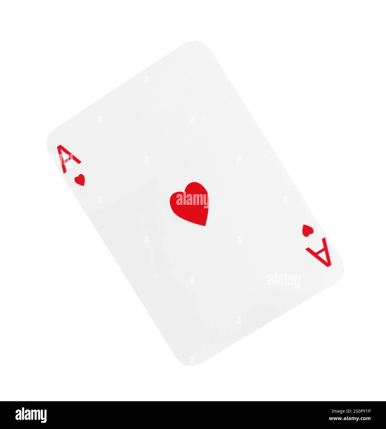 Poker game. One playing card isolated on white Stock Photo - Alamy