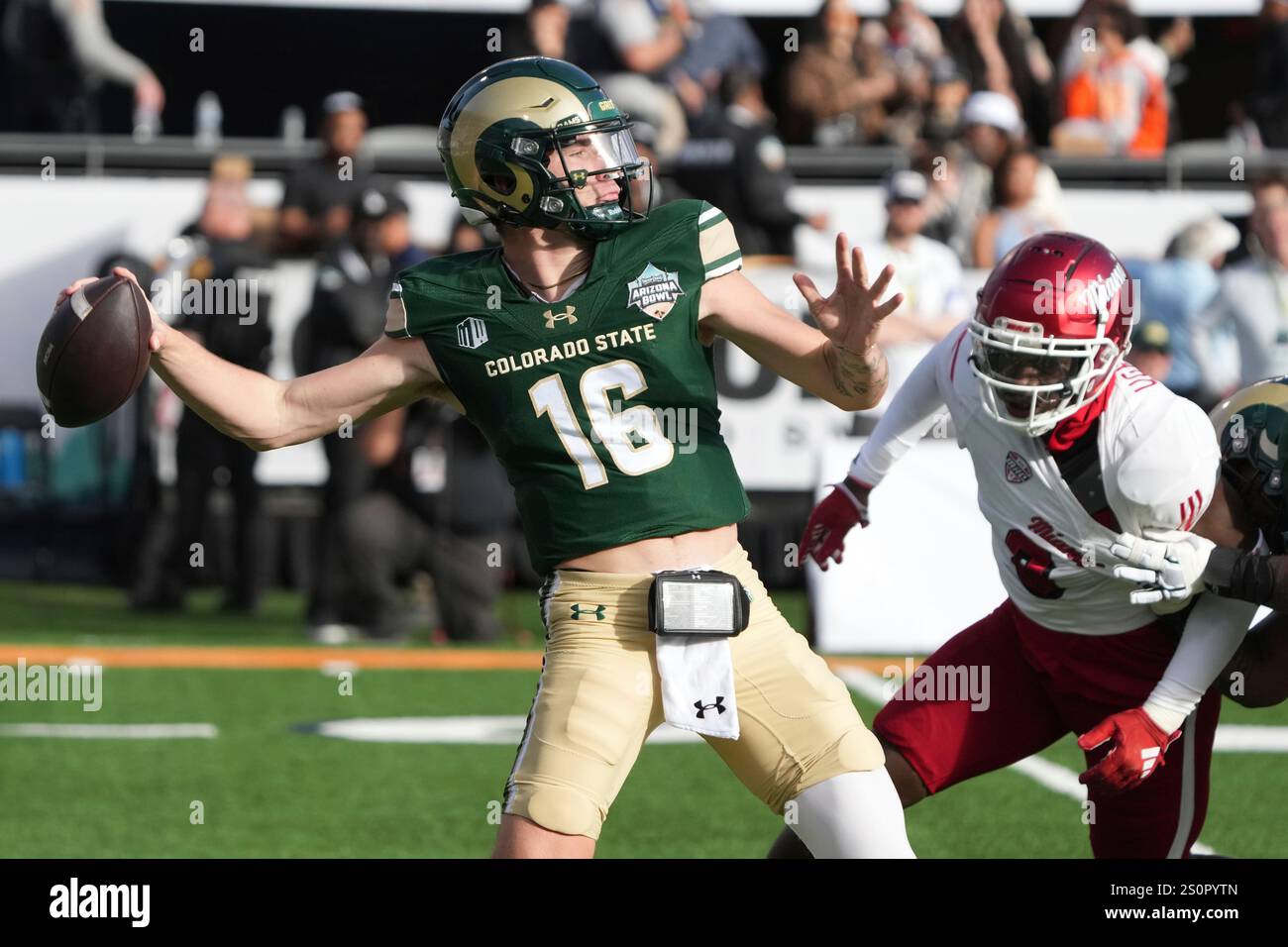 Colorado State quarterback Brayden Fowler-Nicolosi (16) looks to throw ...