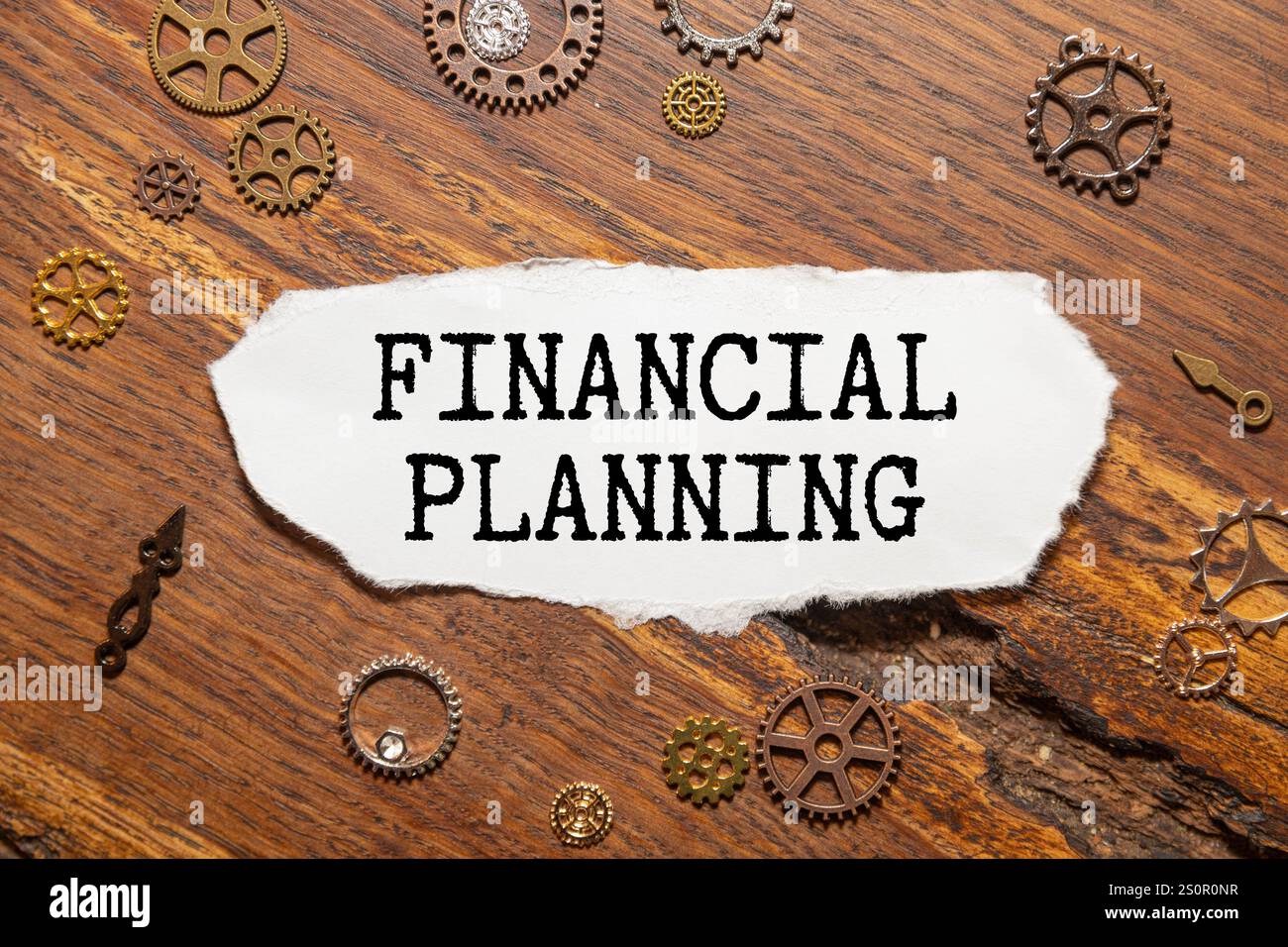 Letters text FINANCIAL PLAN on white background. Motivational Words ...