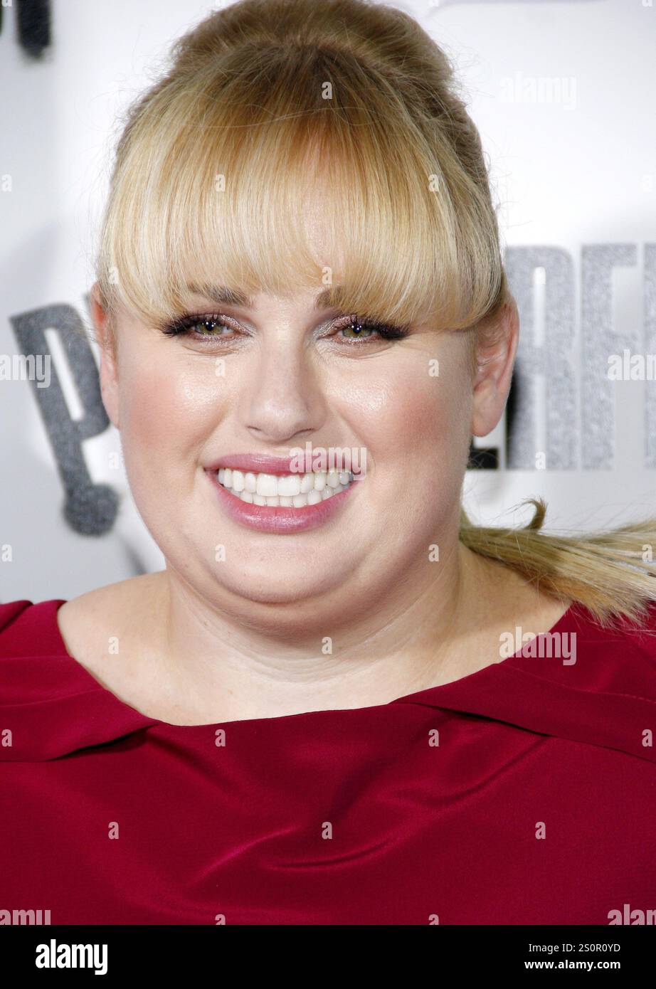 Rebel Wilson at the Los Angeles premiere of 'Pitch Perfect' held at the ...