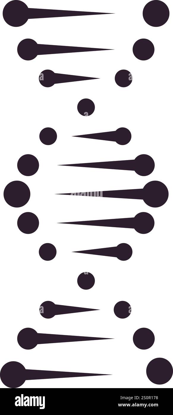 Lines And Circles Are Connecting Creating A Dna Structure Symbolizing
