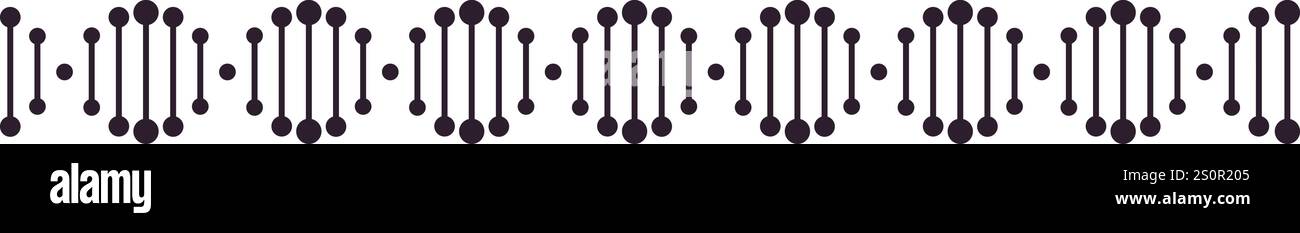 Binary code creating a digital pattern with dots and lines ...