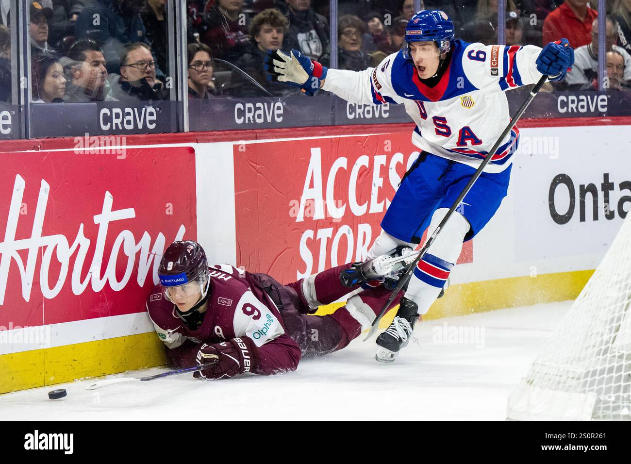 Eriks Mateiko of, Latvia. , . and Adam Kleber of USA during the 2025 ...