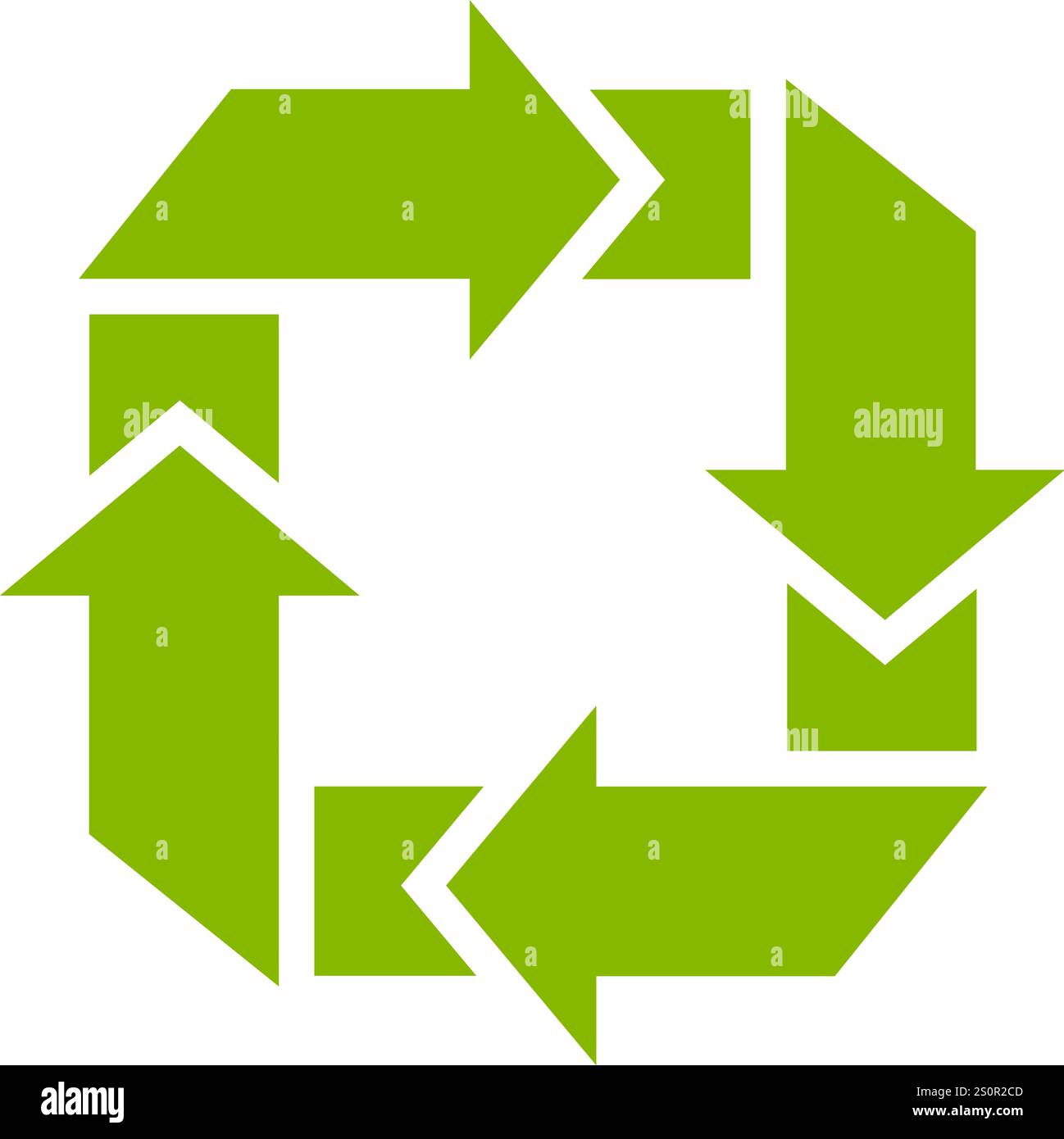 Interlocking green arrows create a visual representation of a ... Interlocking green arrows create a visual representation of a ...