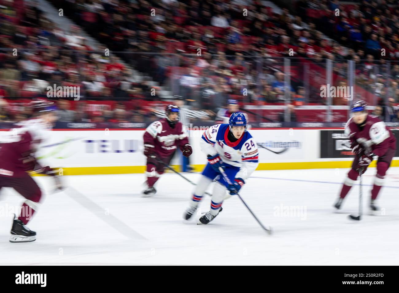 Cole Hutson of, USA. , . during the 2025 IIHF World Junior Championship ...