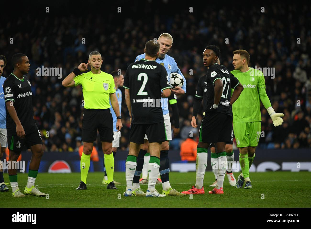 Erling Haaland prepares to take a penalty during the UEFA 2024 ...