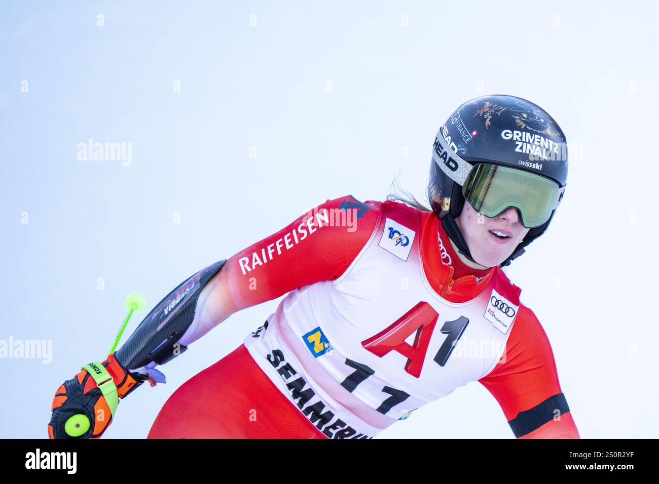 SEMMERING, AUSTRIA - DECEMBER 28: Camille Rast of Switzerland during ...