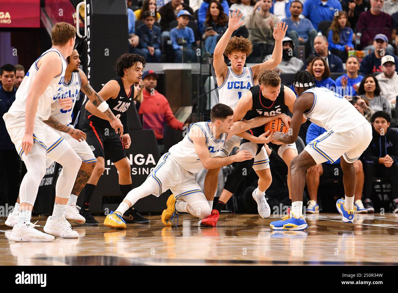 INGLEWOOD, CA - DECEMBER 28: UCLA Bruins guard Lazar Stefanovic (10 ...