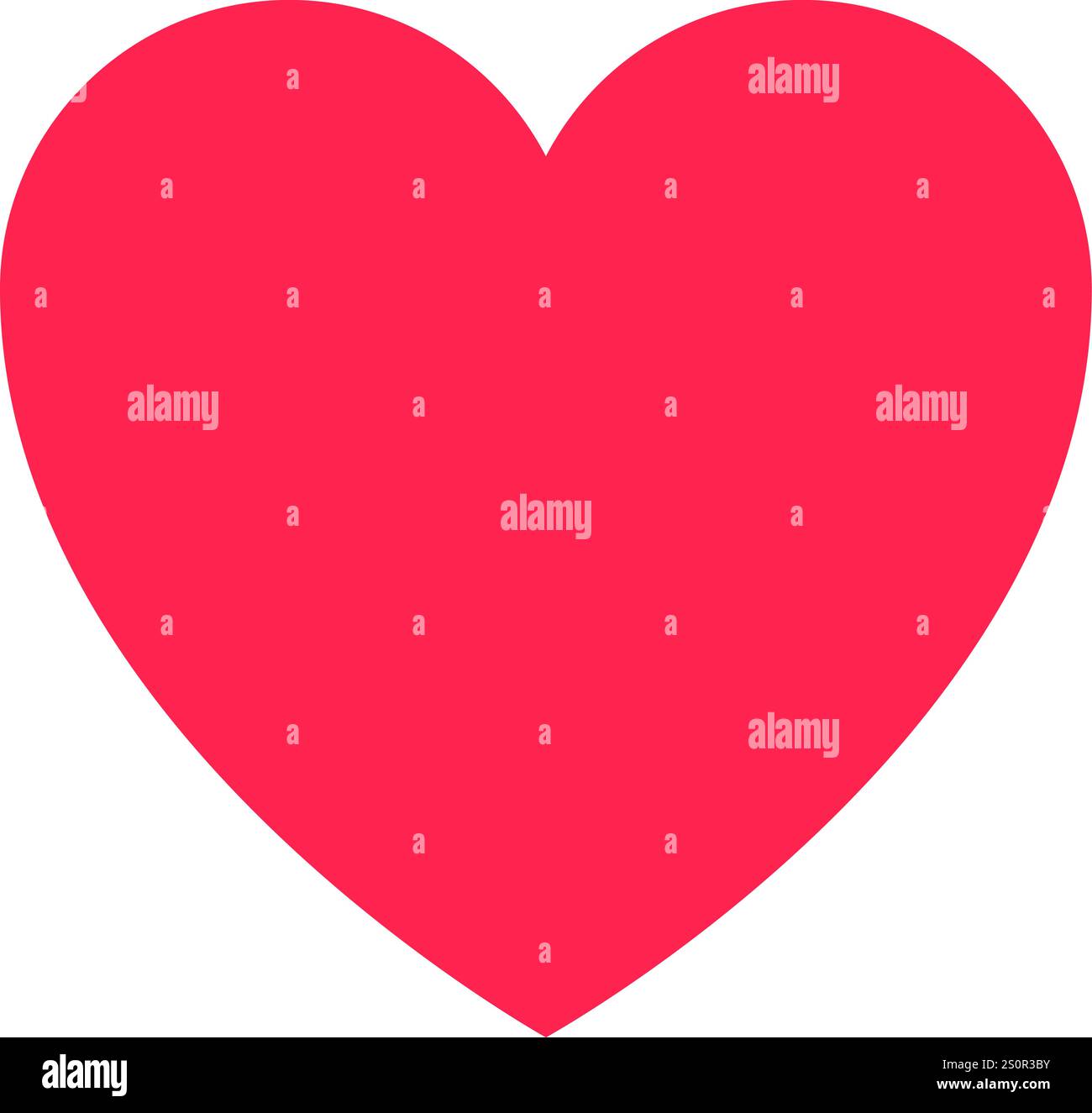 Bright red heart shape symbolizes romance, passion, and strong emotions ...