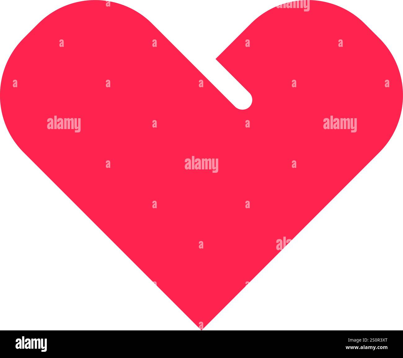 Heart notch Stock Vector Images - Alamy