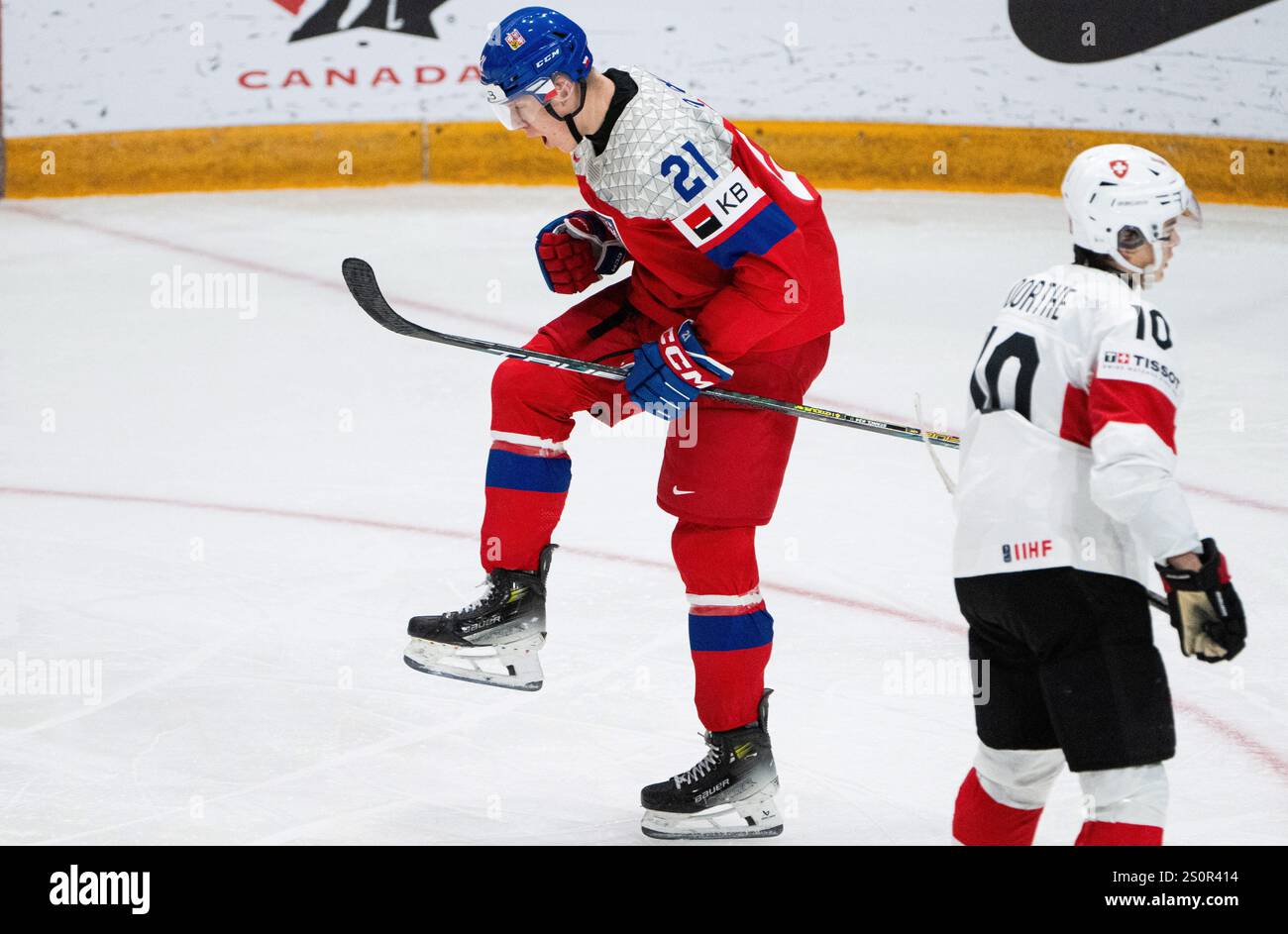 Ottawa, Canada. 26th Dec, 2024. Czechia forward Jakub Stancl (21 ...