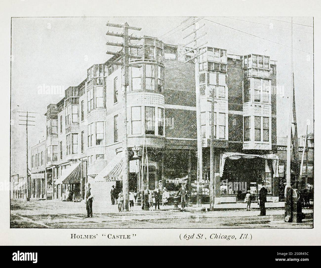 The Holmes Castle in Chicago. Photograph Archive images of Herman ...